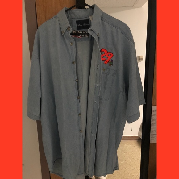 Tops | Cartoon Network Wacky Racing Denim Shirt | Poshmark